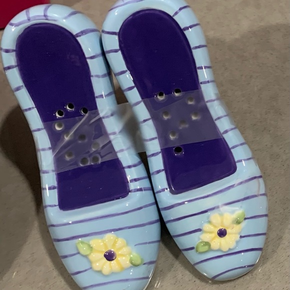Kitchen | Blue Shoes Salt Pepper Shakers Perfect For A Collector Or ...